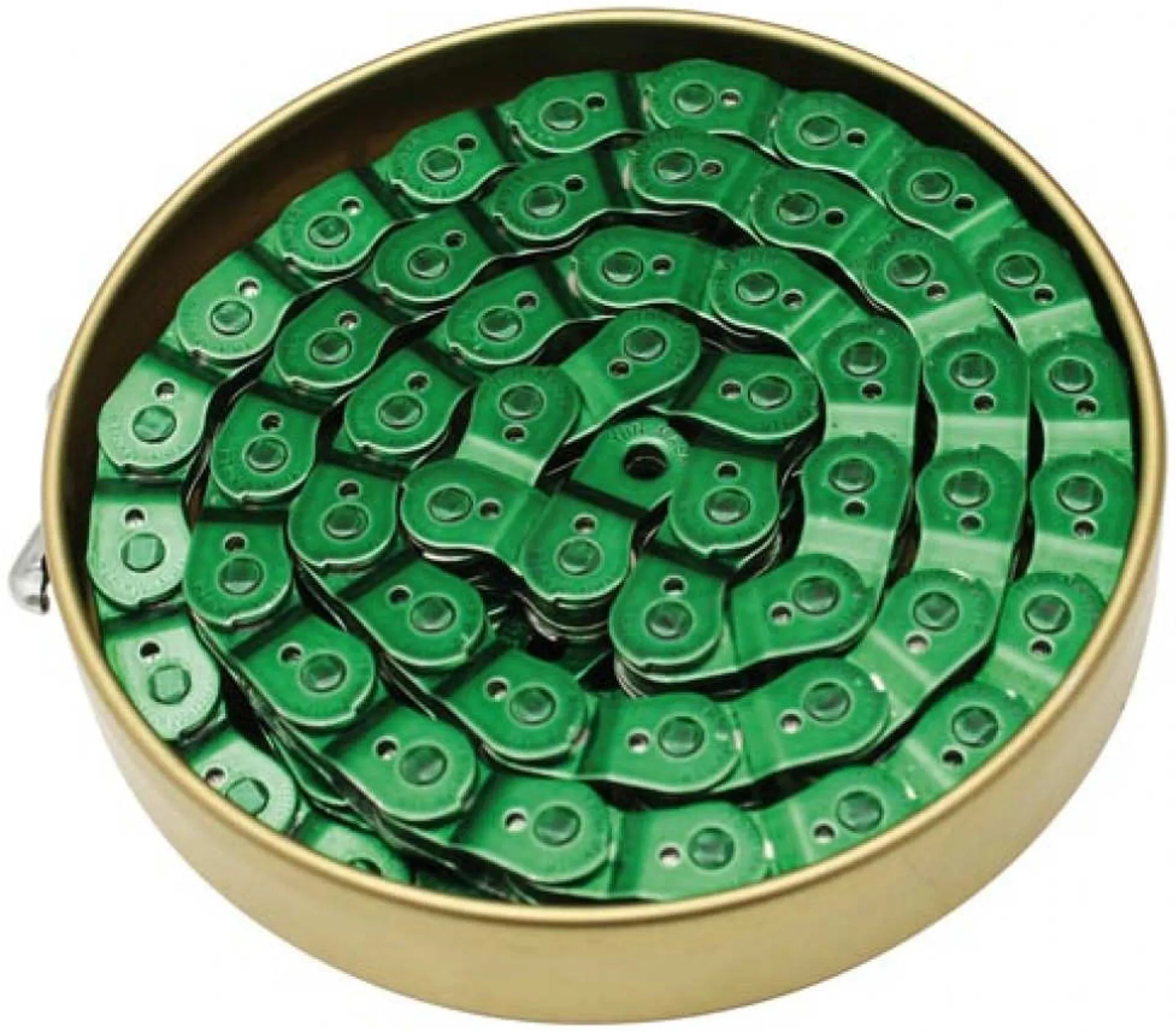 Gusset Slink Coloured Chain Green