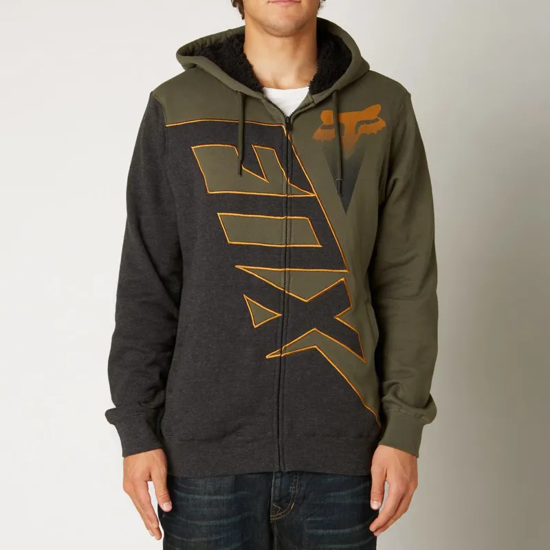 Fox Diamond Sherpa Hoodie Army