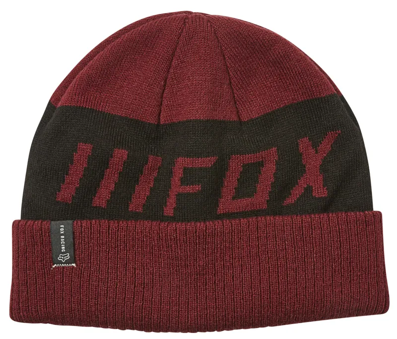 Fox Down Shift Beanie Cranberry