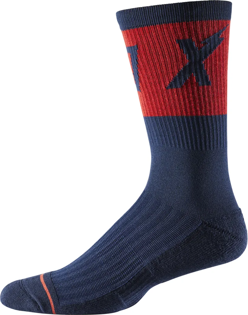 Fox Trail 8 Inch Cushioned MTB Socks Wurd Navy