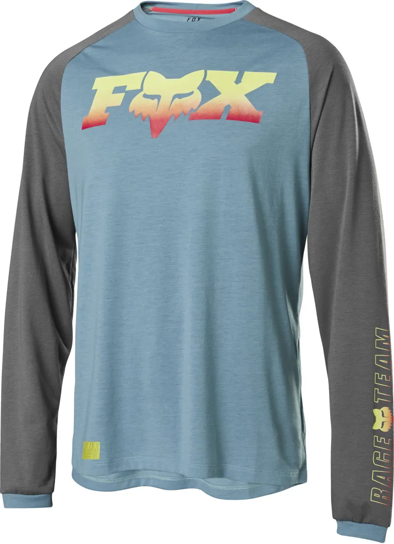 Fox Ranger DR LS FHeadX Jersey Light Blue