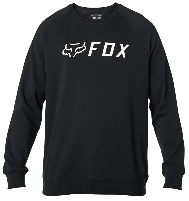Fox Apex Crew Fleece Pullover Black/White