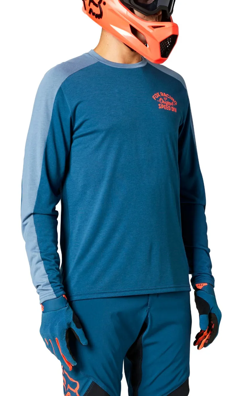 Fox Ranger Dri-Release LS MTB Jersey Refuel Dark Indigo