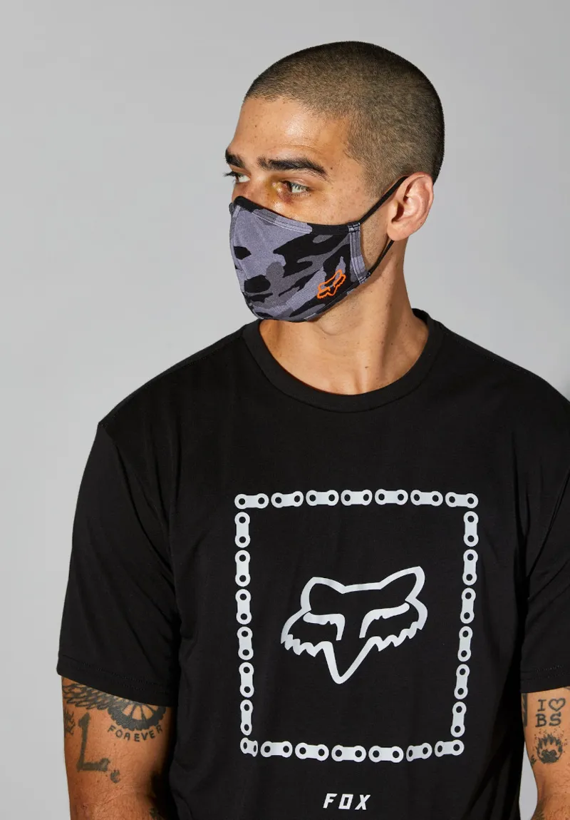 Fox Face Mask Black Camo