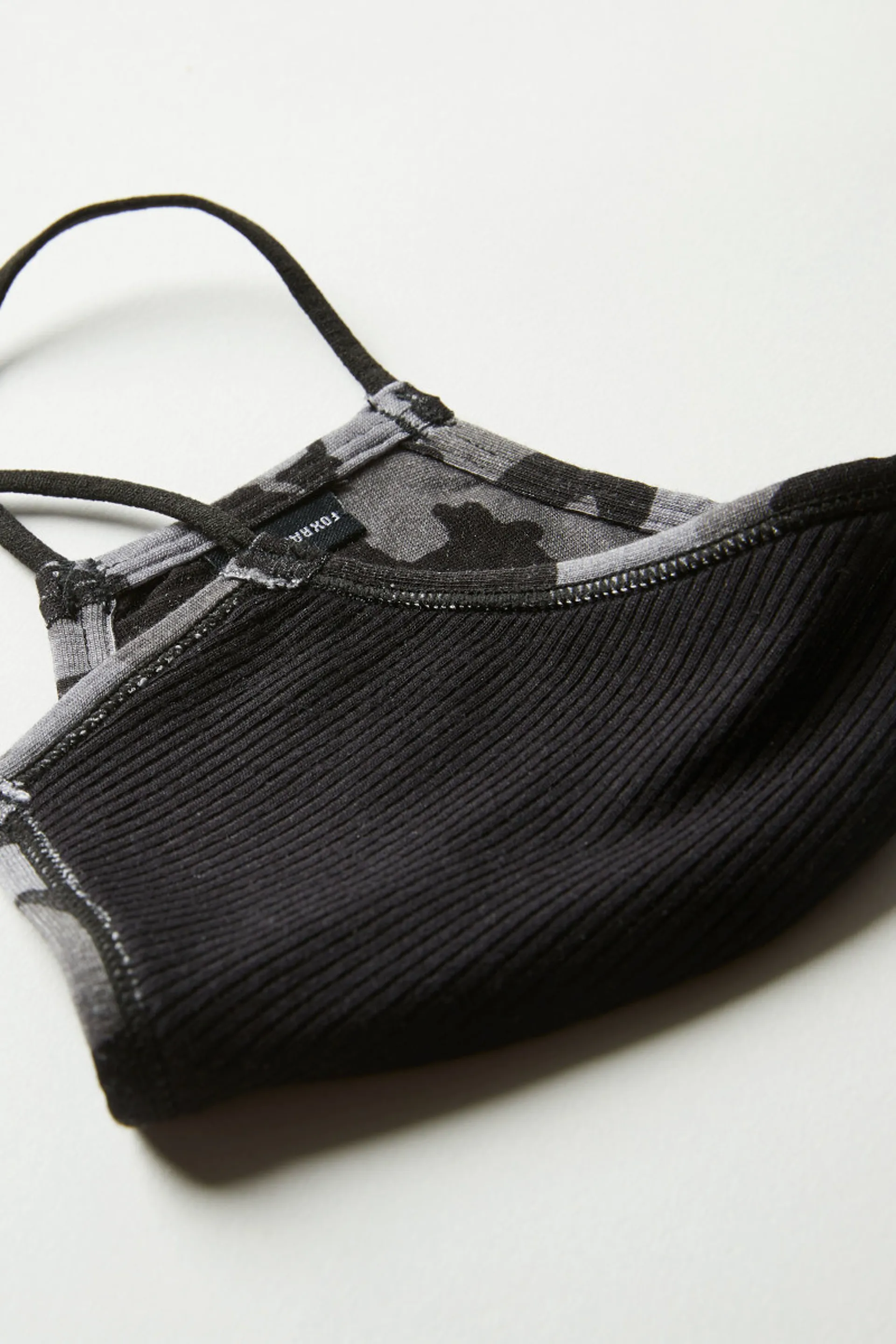 Fox Face Mask Black Camo