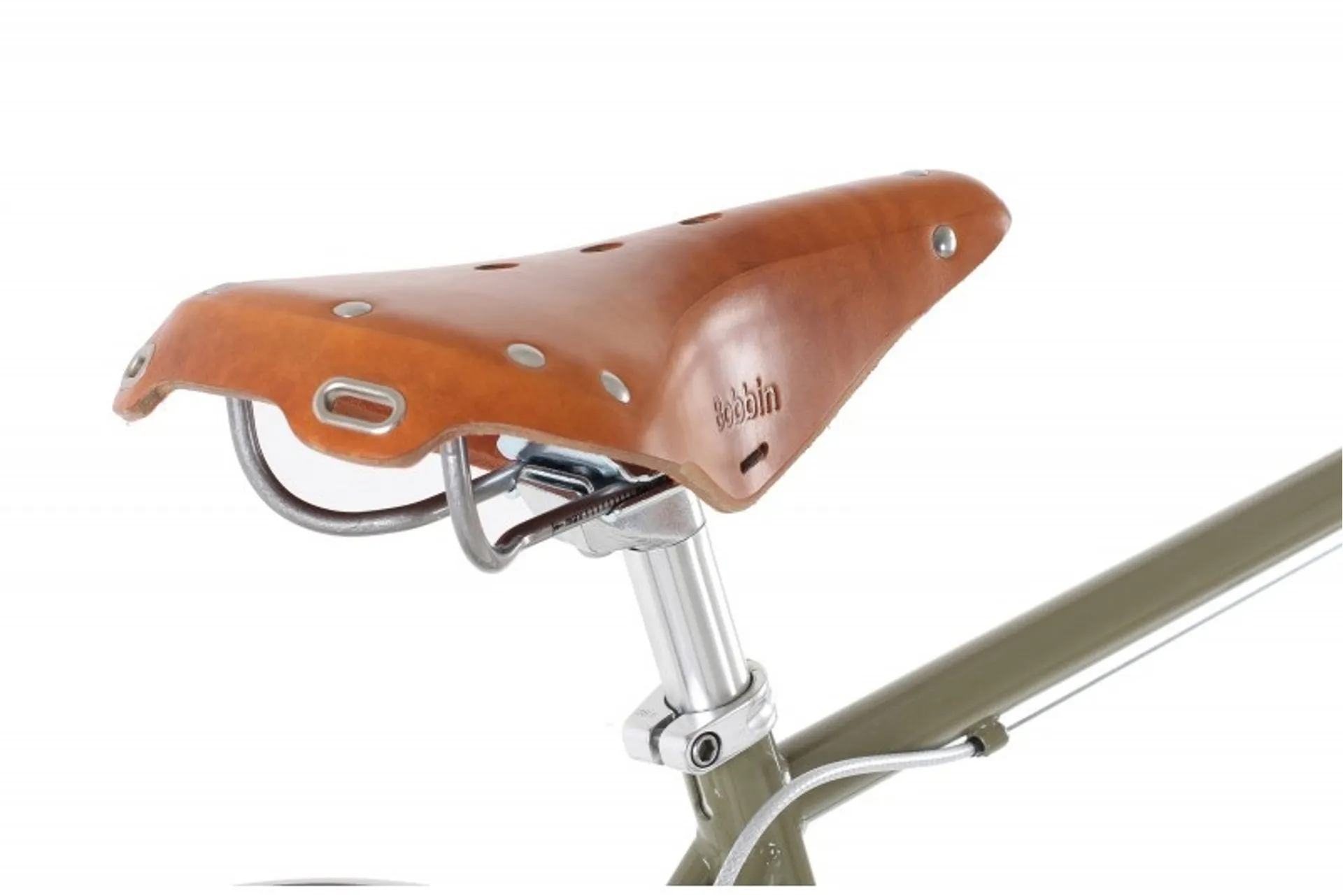 Bobbin Womens Leather Saddle Honey