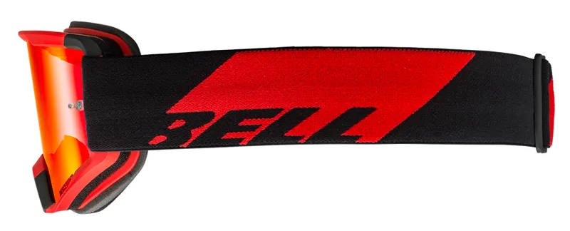 Bell Descender MTB Goggles Crossbones Matte Red/Black/Mirrored Lens ...