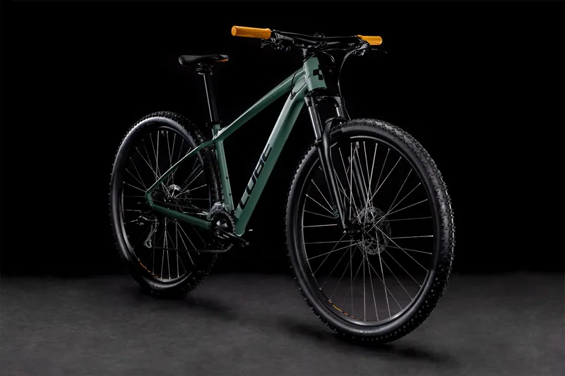 Cube Aim Pro Hardtail Mountain Bike 2022 Olive/Orange