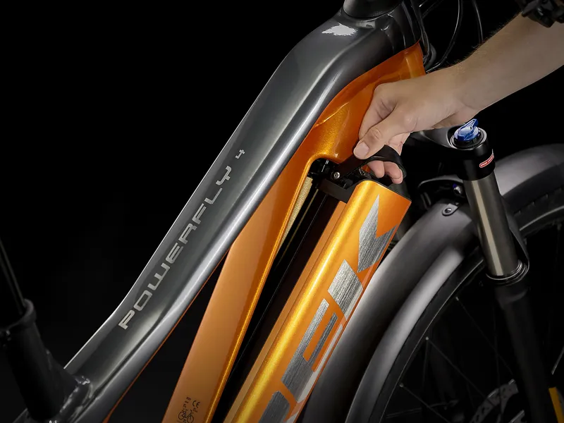 Trek Powerfly FS 4 EQ Electric Mountain Bike 2021 Orange/Grey