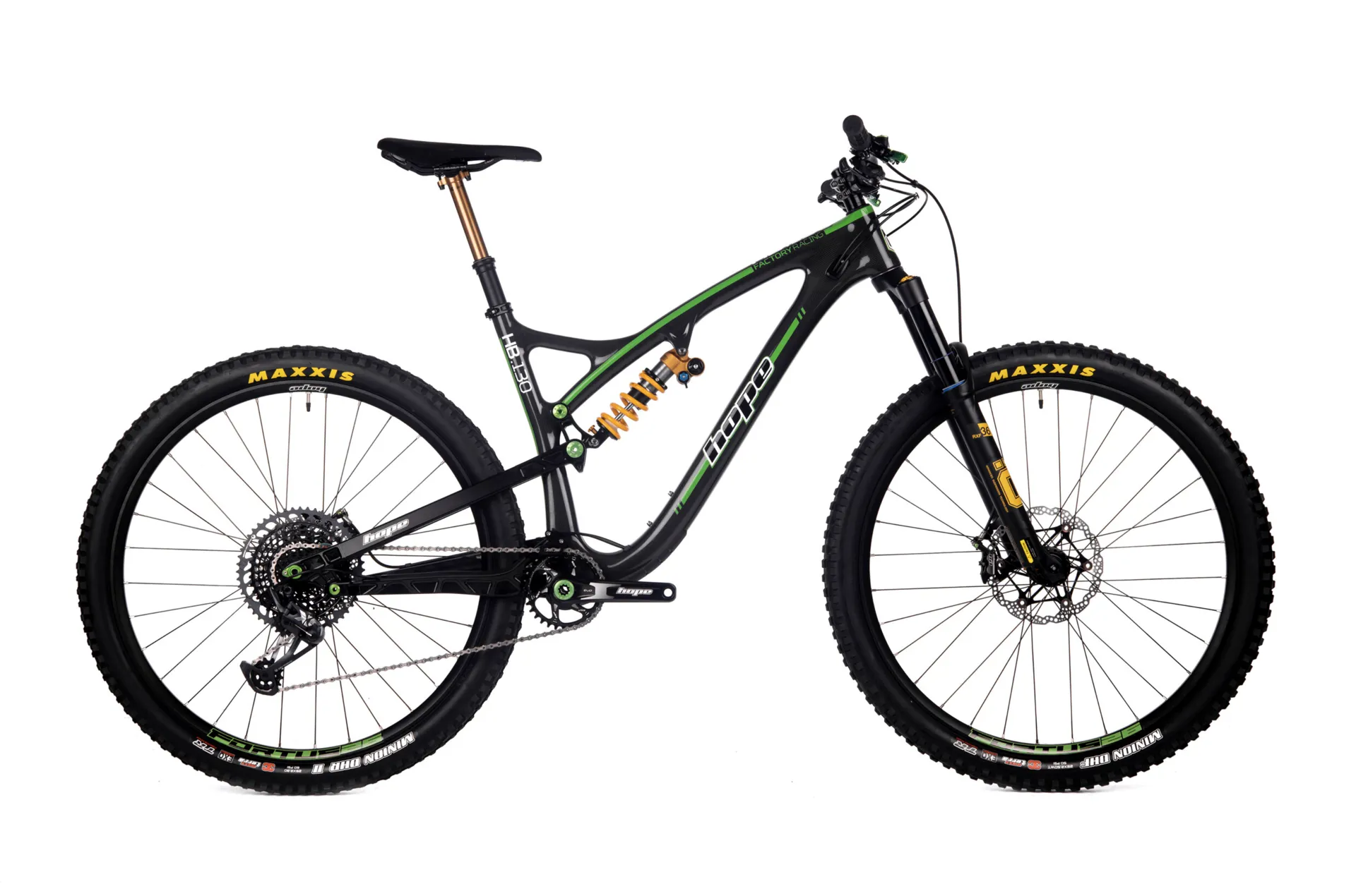 Hope HB130 FACTORY Edition Mountain Bike 2021 Factory Hope Green
