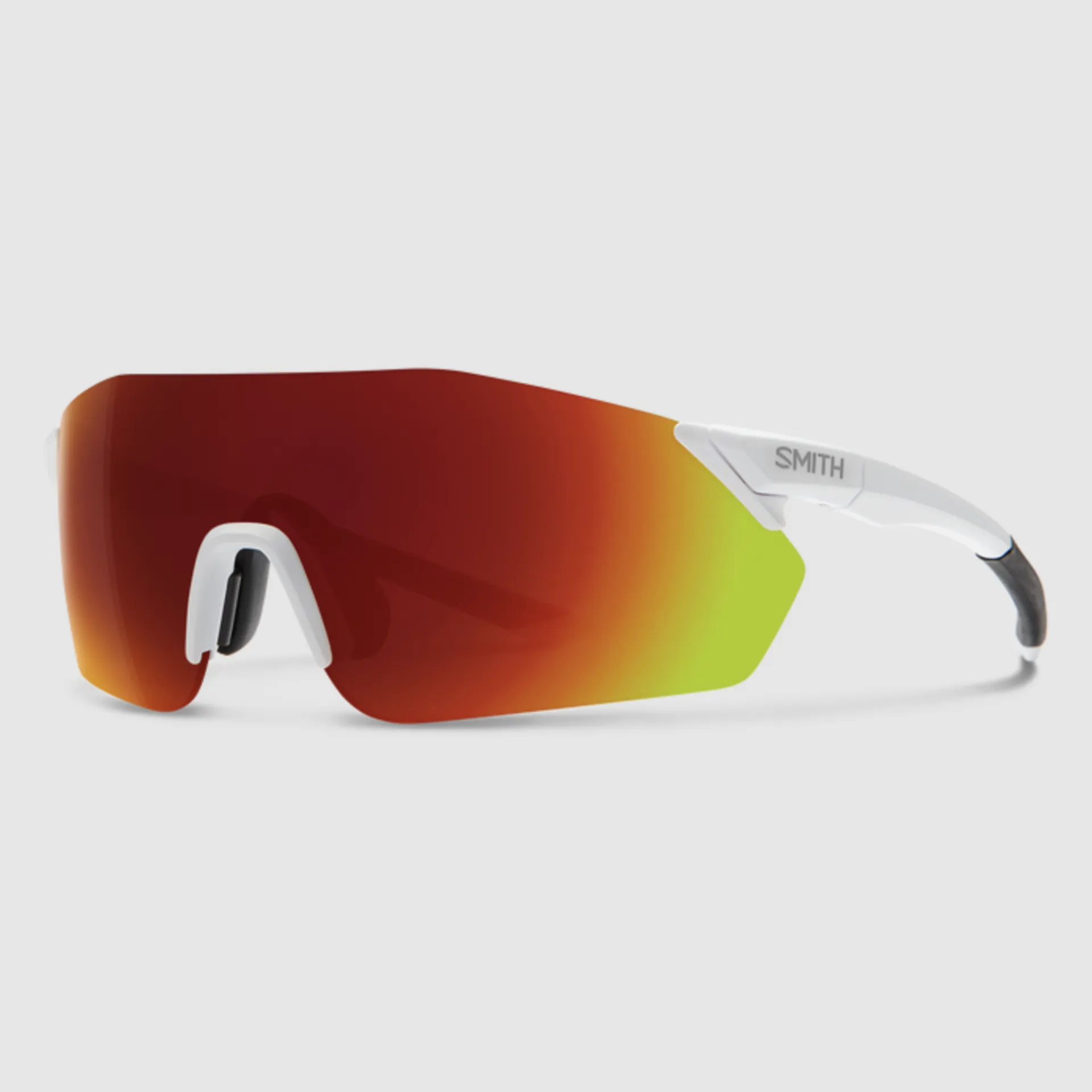 Smith Reverb Sunglasses Matte White/ChromaPop Red Mirror
