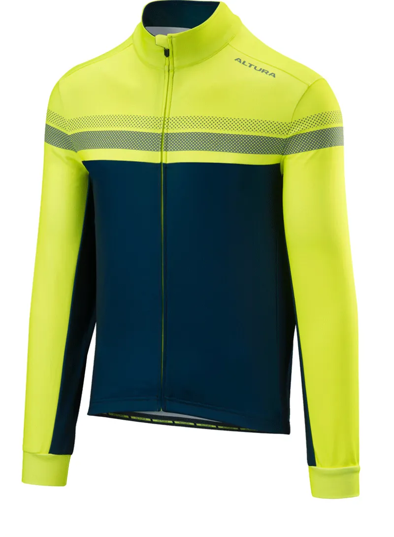 Altura Nightvision 4 LS Jersey Hi Vis Yellow/Blue