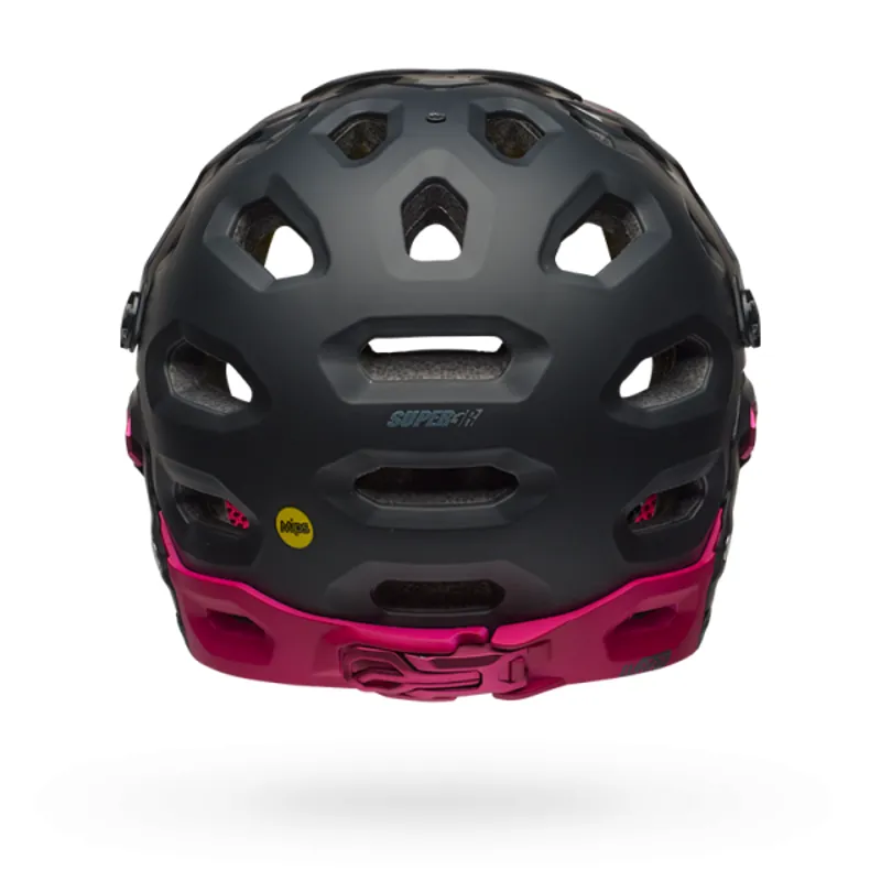 Bell Super 3r Mips Full Face MTB Helmet Gloss Black/Cherry