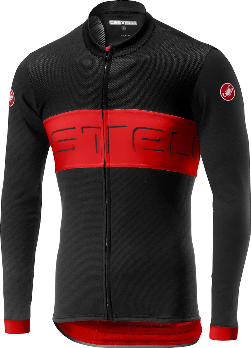 Castelli Prologo VI LS Jersey Black/Red