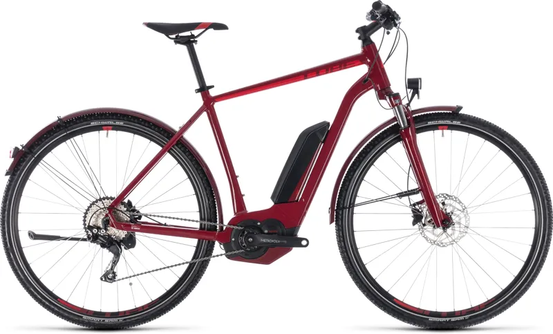 Cube Cross Hybrid Pro Allroad 500 Electric Bike 2018 Red