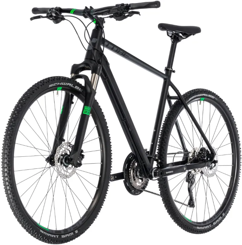 Cube Cross Hybrid Bike 2018 Black/Green