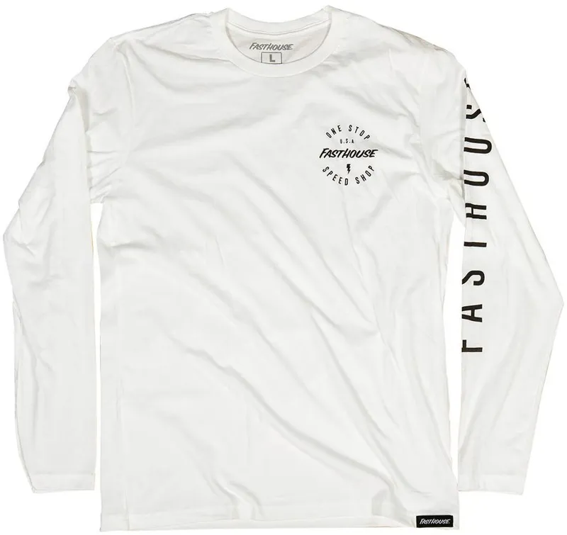 Fasthouse Simple LS Tee White