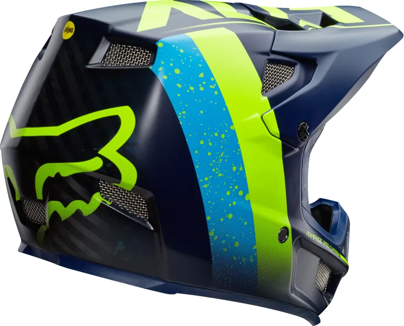 Fox Rampage Pro Carbon Full Face Helmet Kroma Navy