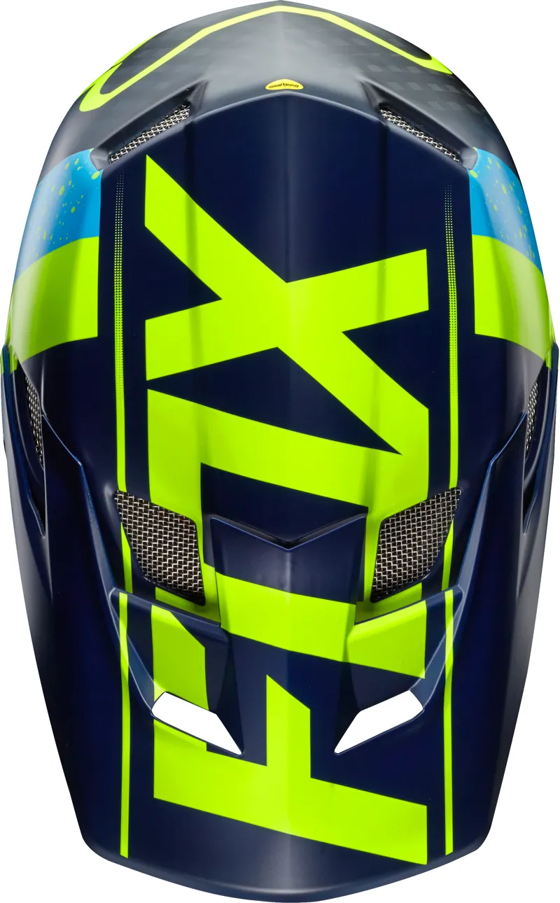 Fox Rampage Pro Carbon Full Face Helmet Kroma Navy