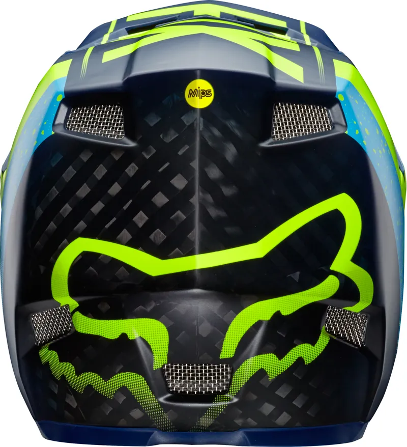 Fox Rampage Pro Carbon Full Face Helmet Kroma Navy