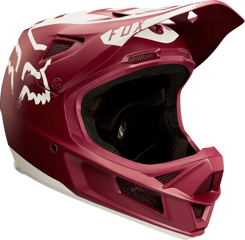 Fox Rampage Pro Carbon Moth Full Face Helmet Dark Red