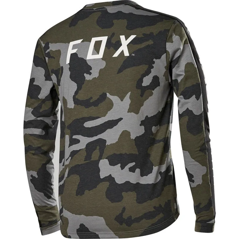 Fox Ranger Dri Release LS Youth Jersey Green Camo