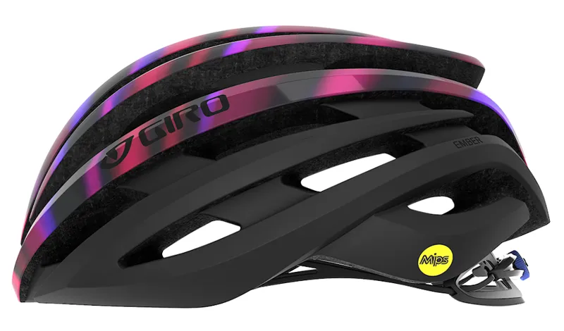 Giro Ember Mips Womens Road Helmet Matte Black/Electric Purple
