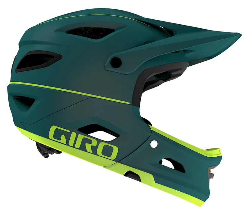 Giro Switchblade Mips Full Face MTB Helmet Matte True Spruce/Citron