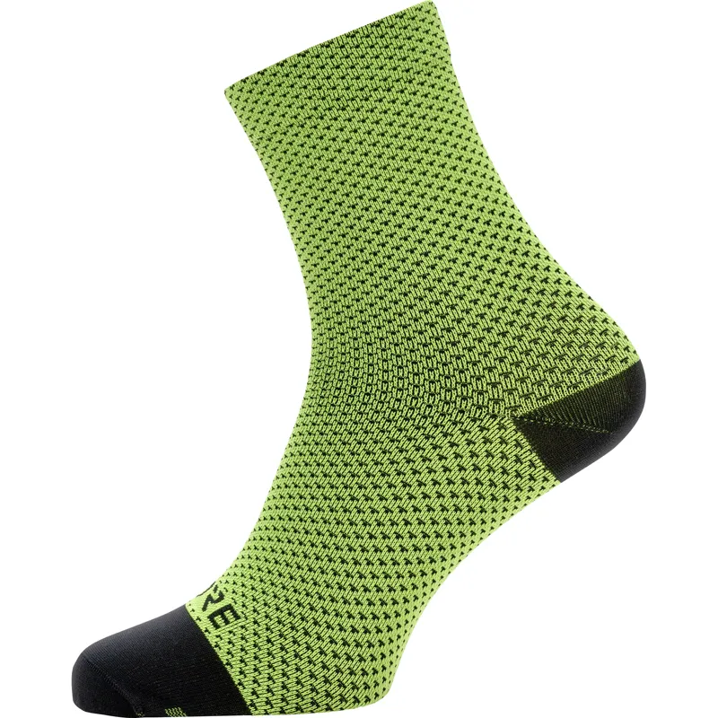 Gore C3 Dot Mid Socks Yellow/Black