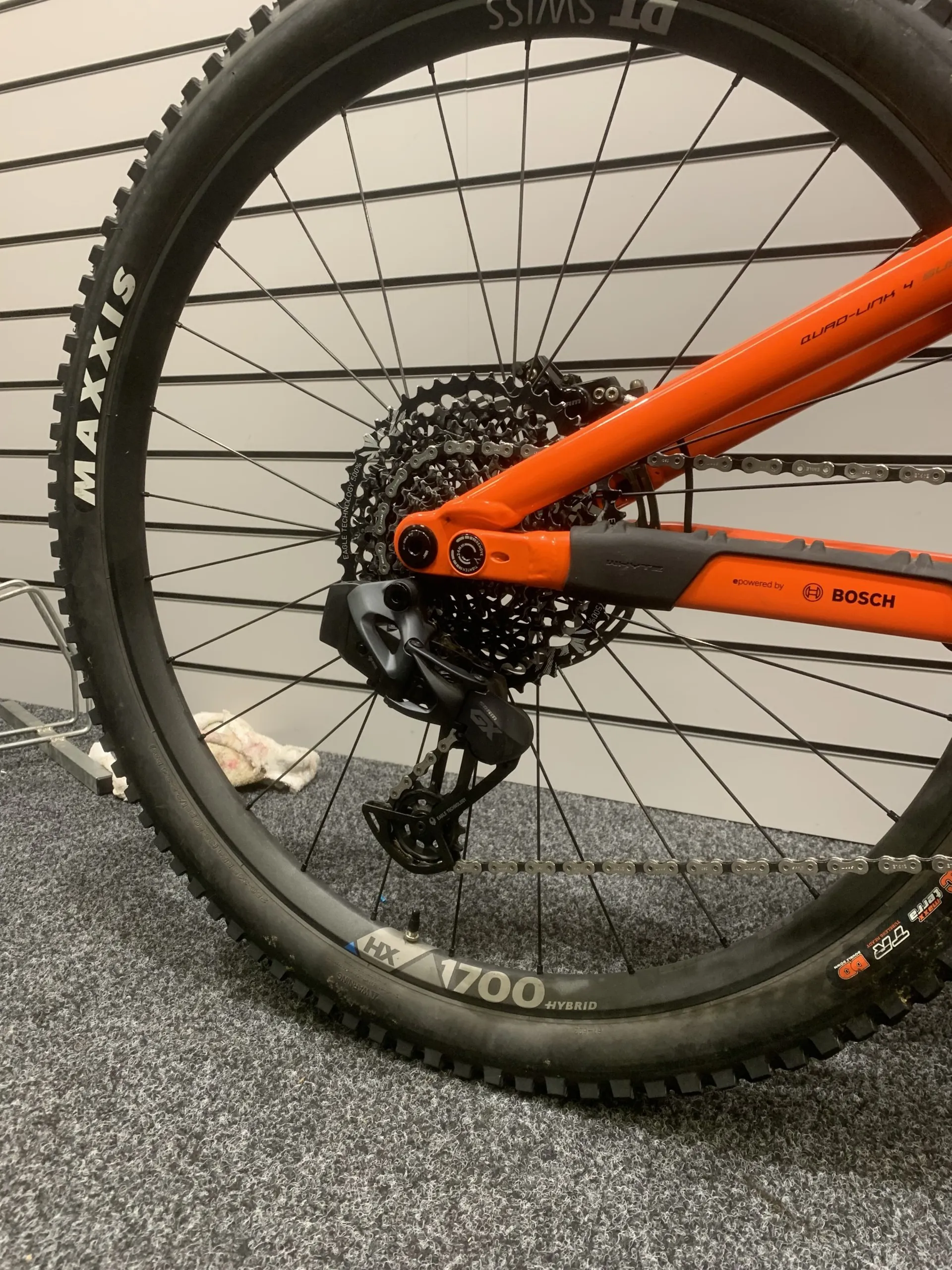 2nd Hand Whyte E160 RSX 29er XL Electric Bike 2023 Gloss Orange