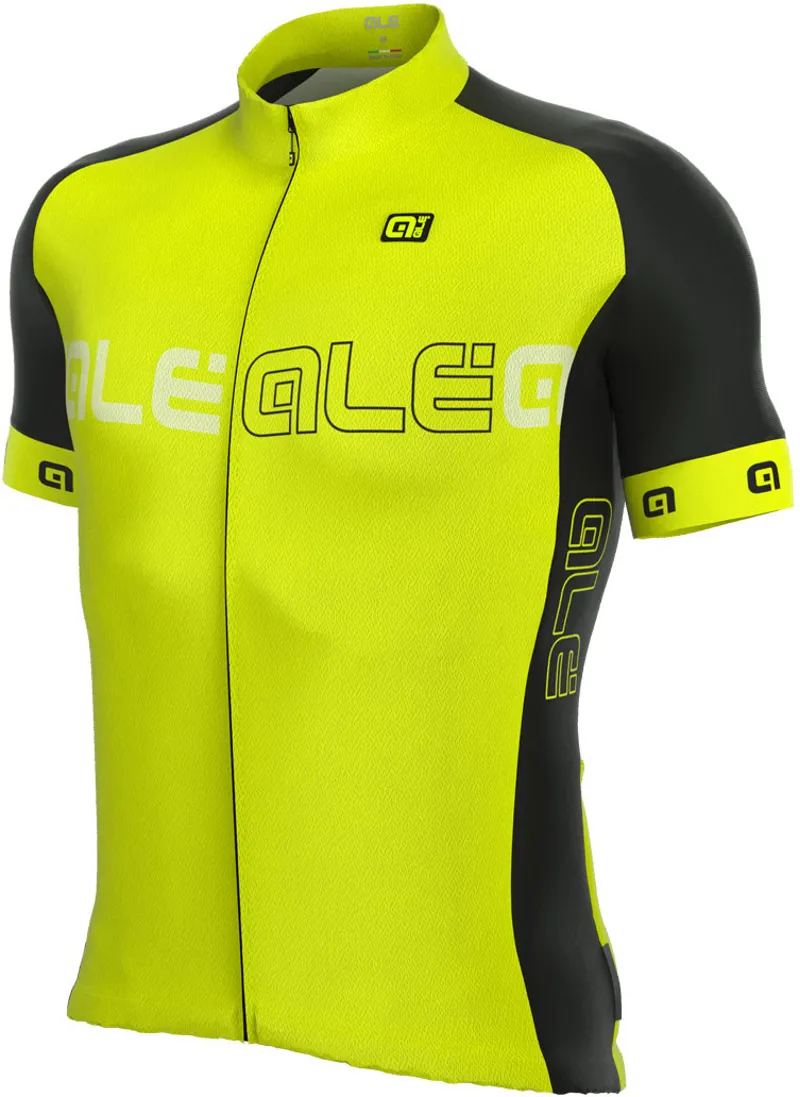 Ale Solid Block SS Jersey Flo Yellow/Black