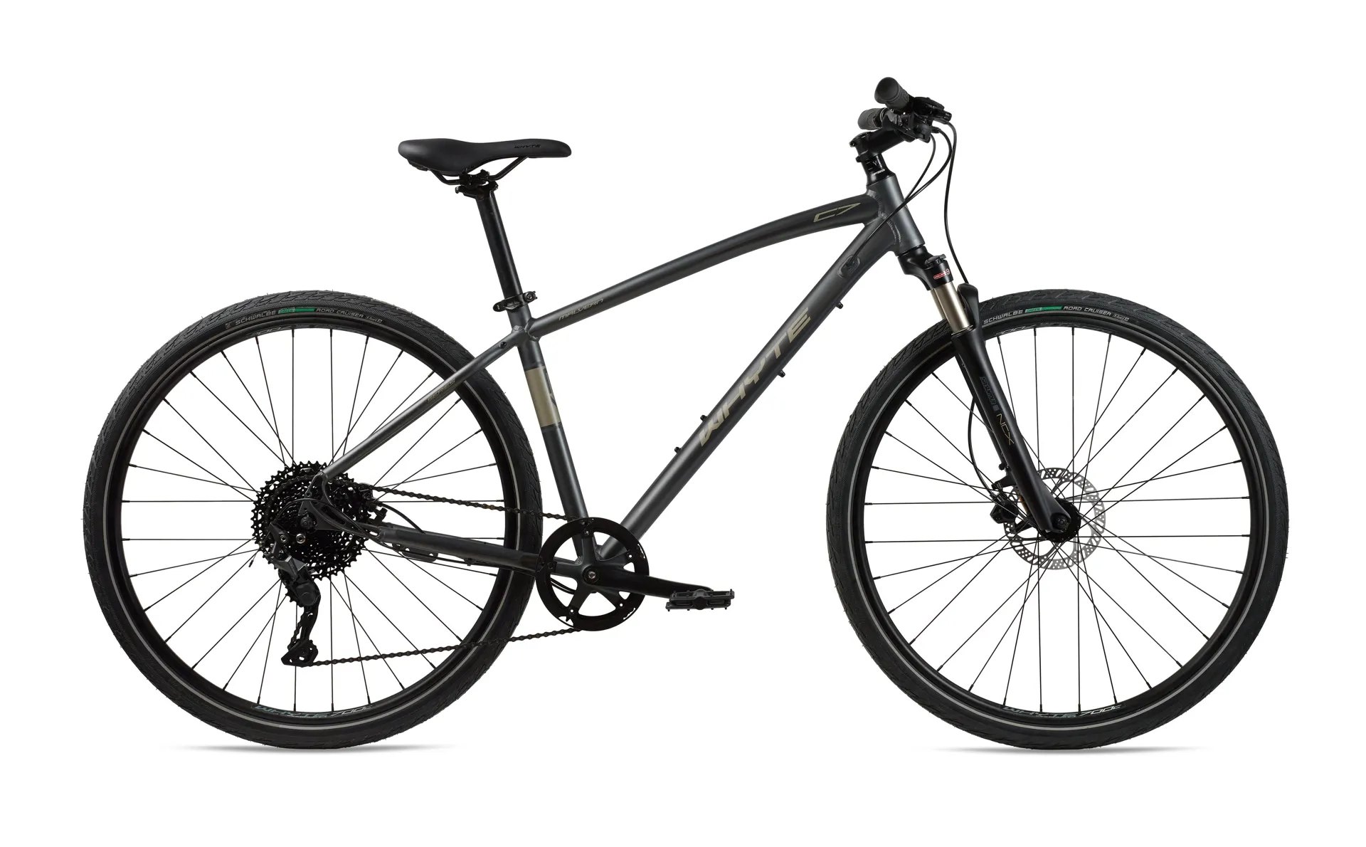 Whyte Malvern V2 Hybrid Bike 2021 Matt Granite with Silver/Grey
