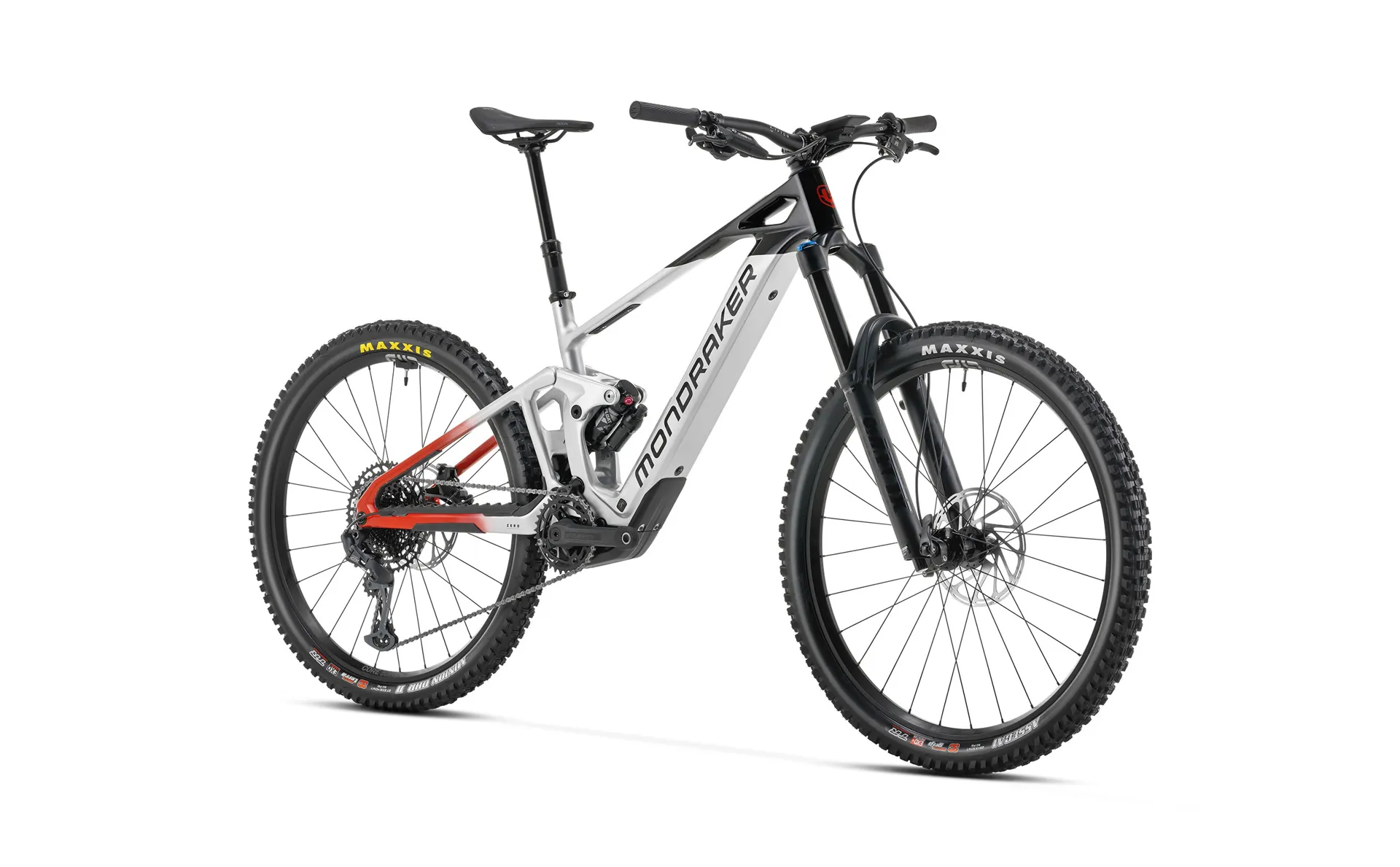 Mondraker Dune R Electric Bike 2024 Silver/Black/Flame Red
