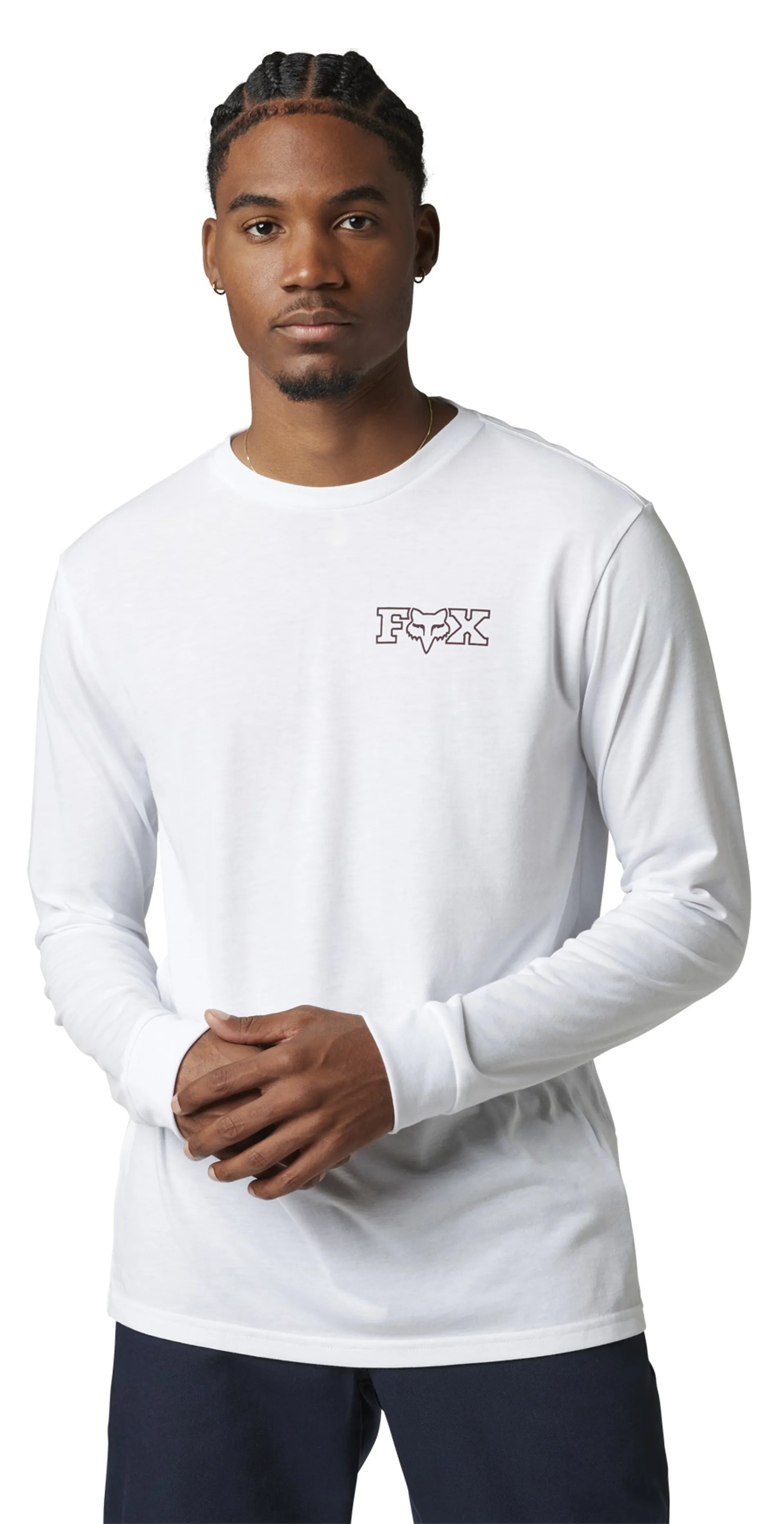 Fox Out And About Tech LS Tee Shirt Optic White