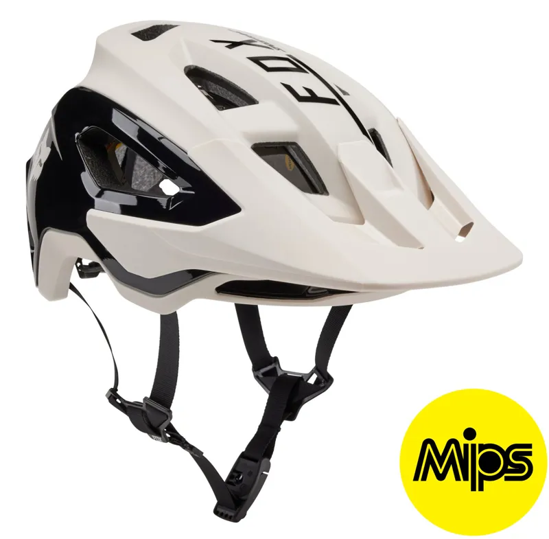 Fox Speedframe Pro MIPS MTB Helmet Blocked Vintage White