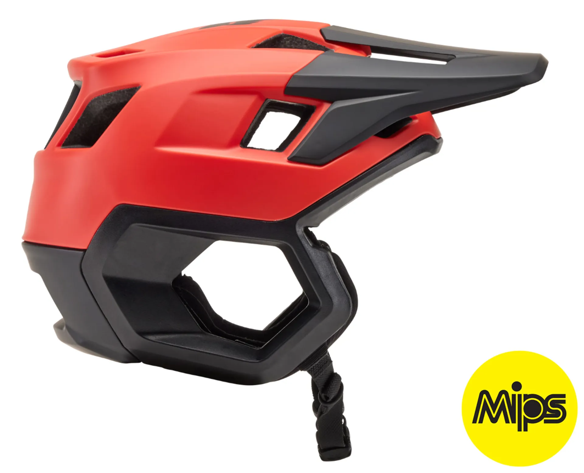 Fox Dropframe MIPS MTB Helmet Orange Flame