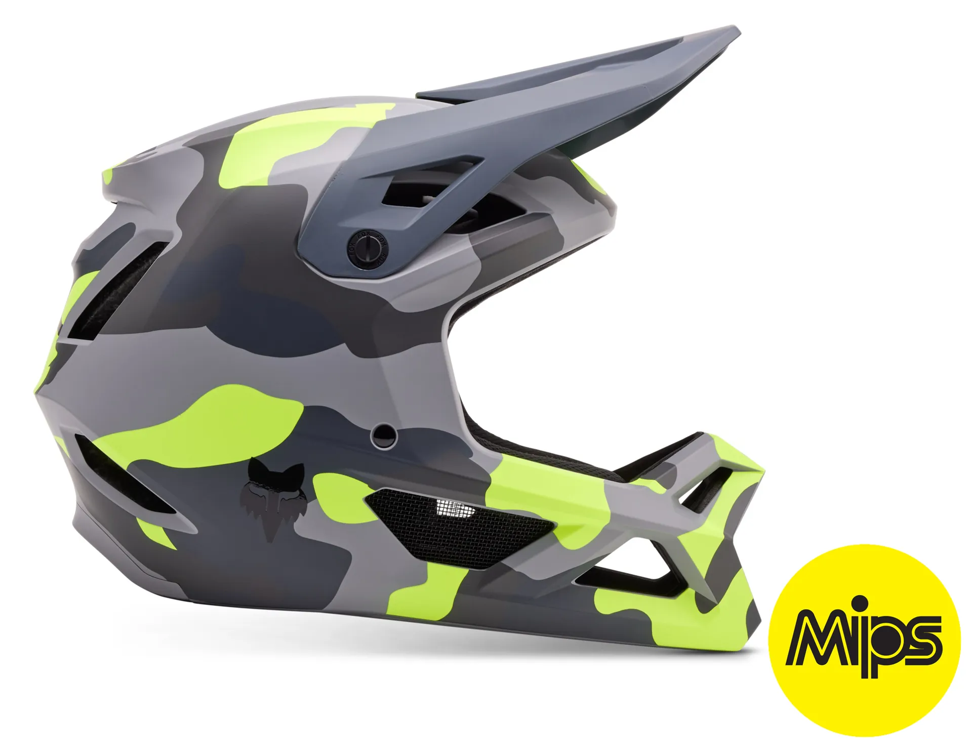 Fox Rampage Camo Youth Full Face MIPS MTB Helmet White Camo