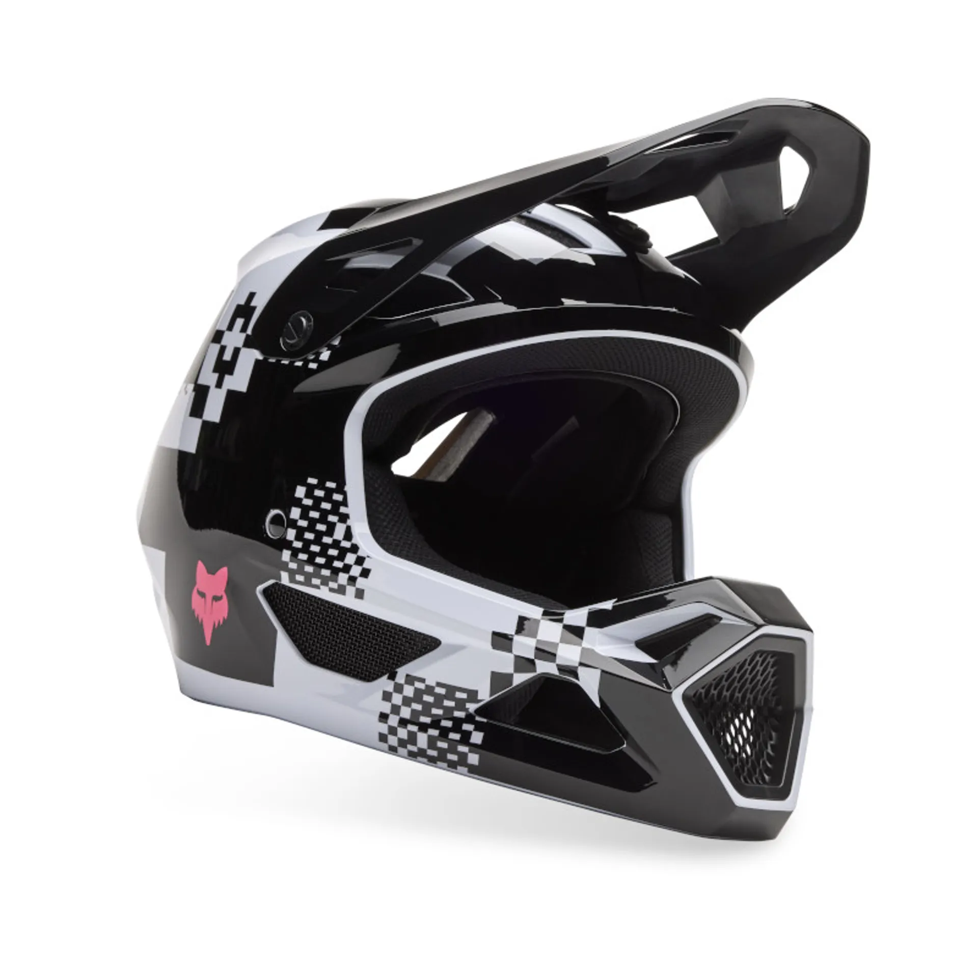 Fox Youth Rampage Digi Image Full Face MIPS Helmet Black/White