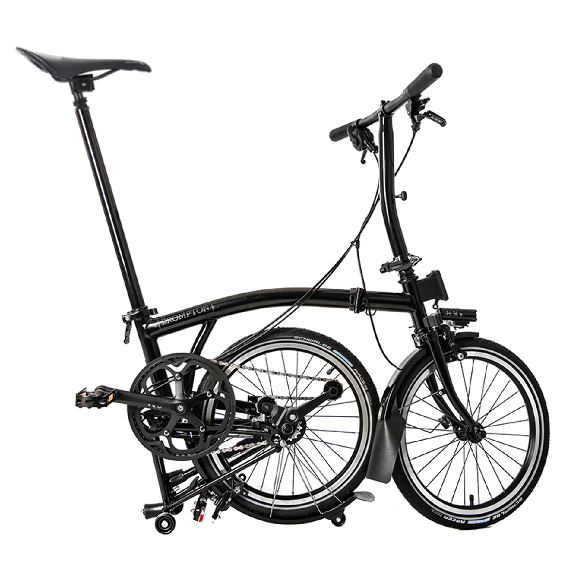 Brompton C-Line Explore Low Bar Black Edition Folding Bike 2022 Black