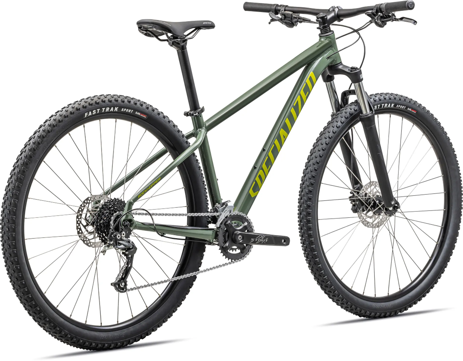 Specialized Rockhopper 29er Hardtail Mountain Bike Gloss Sage Green/Olive Green 2025