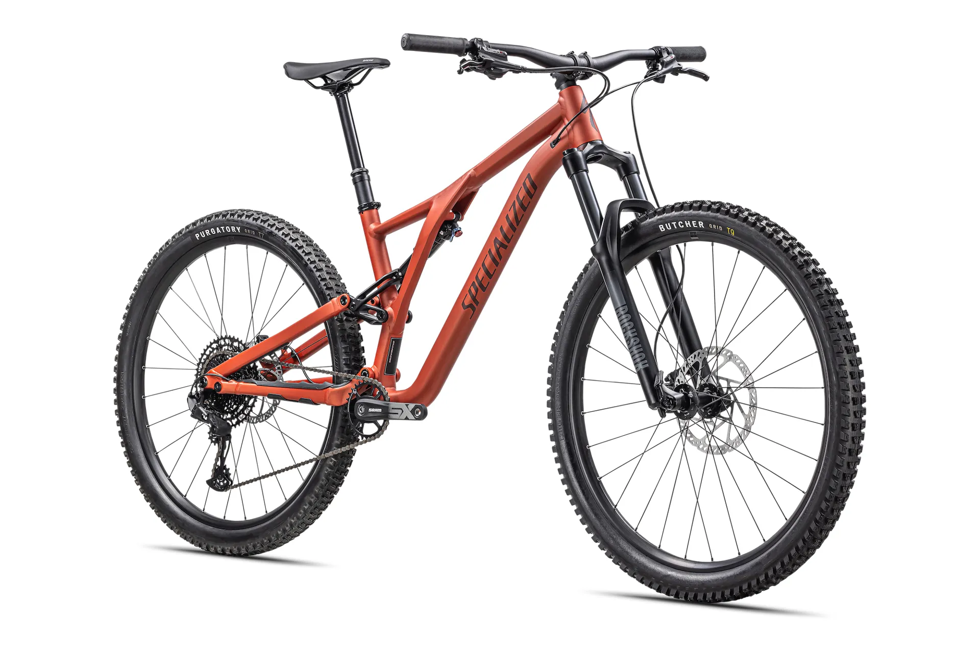 Specialized Stumpjumper Alloy Mountain Bike 2024 Satin Red Wood/Rusted Red