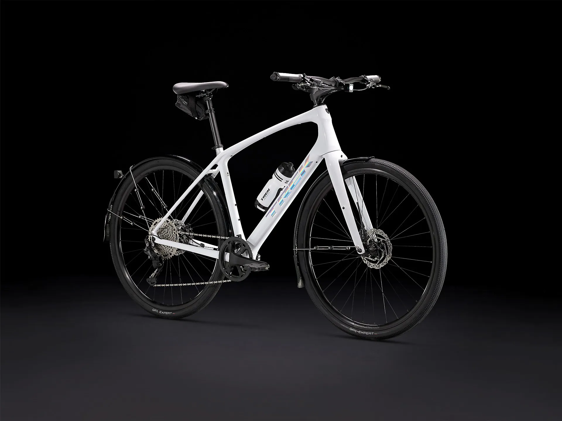 Trek FX Sport 4 Carbon Hybrid Bike White 2024