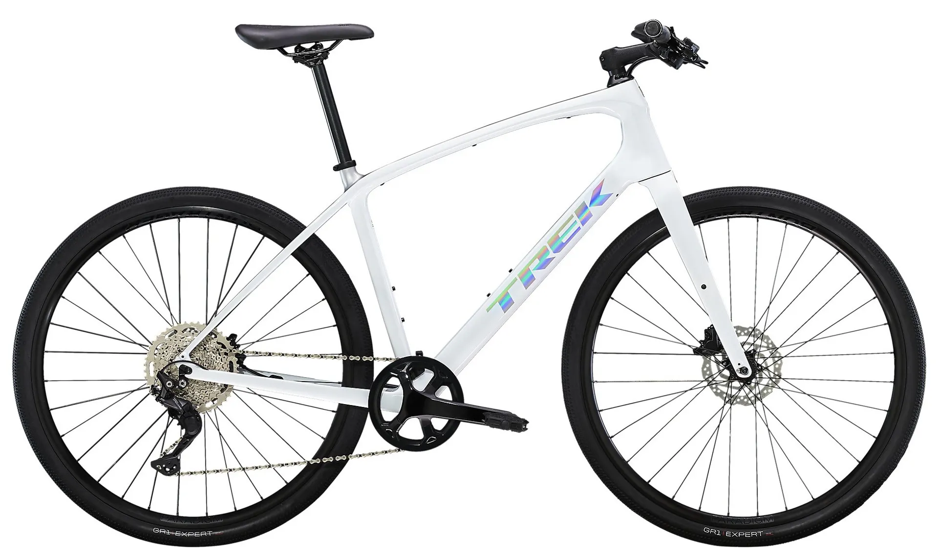 Trek FX Sport 4 Carbon Hybrid Bike White 2024