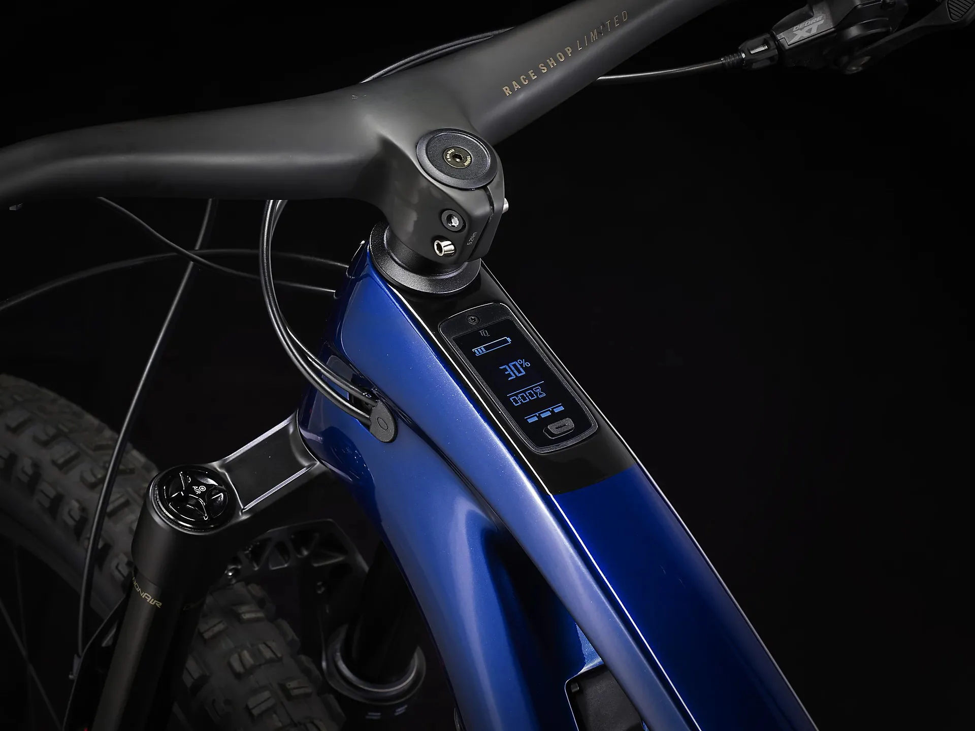 Trek Fuel EXe 9.8 XT Electric Mountain Bike 2023 Mulsanne Blue