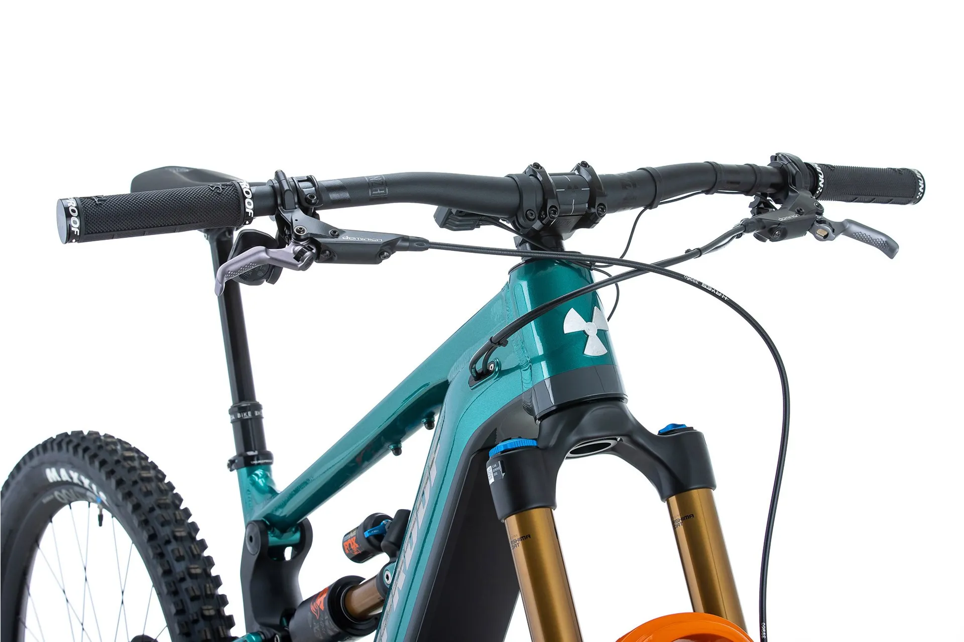 Nukeproof Megawatt 297 Factory Alloy Electric Mountain Bike 2023 Petrol Green