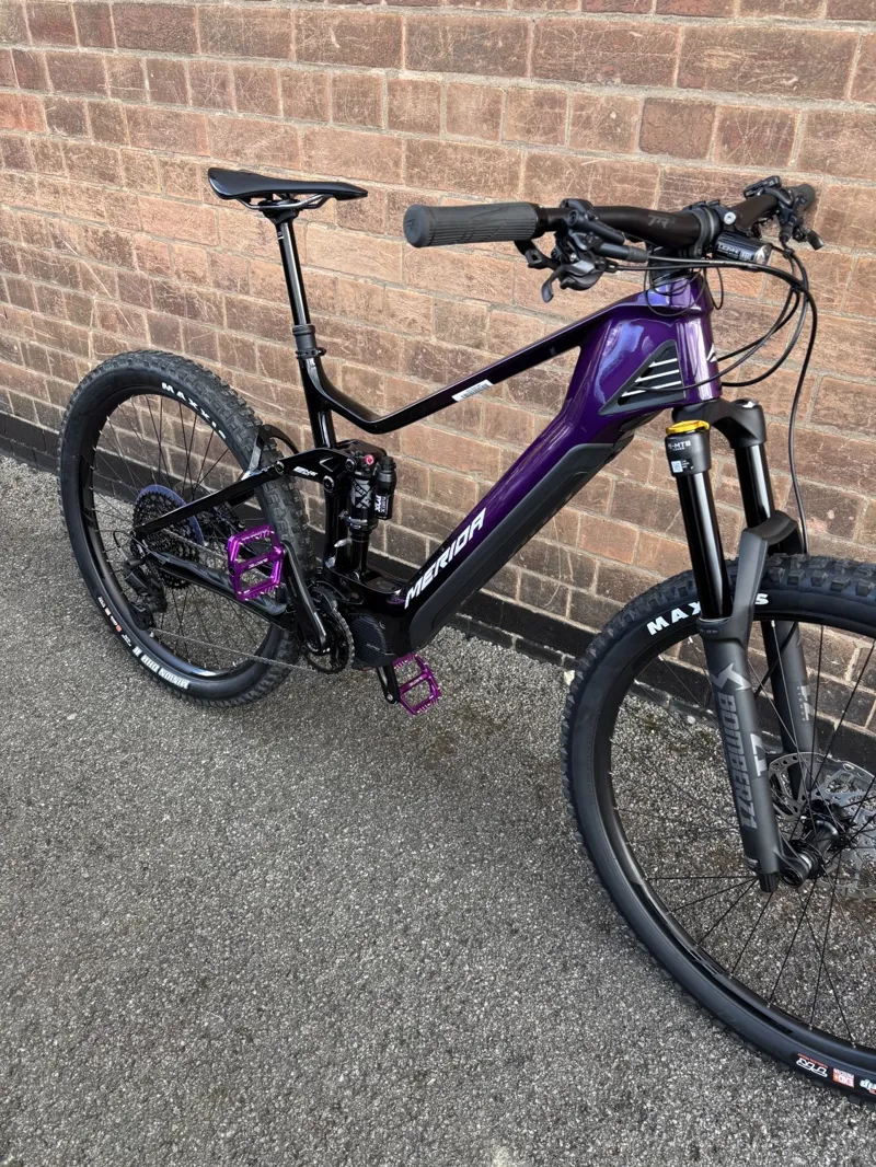 Ex Display Merida eOne-Sixty 8000 Large Electric Bike 2023 Purple