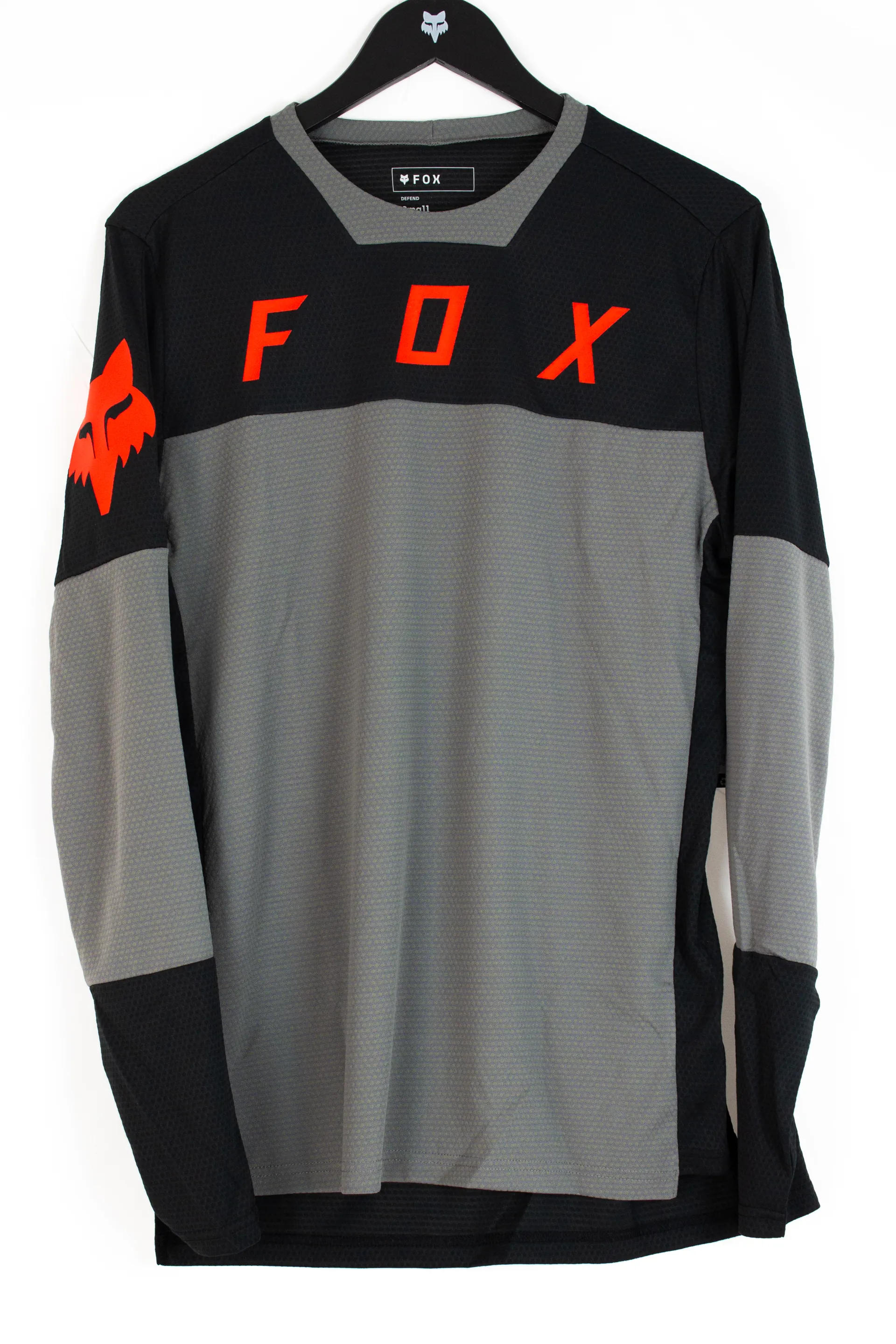 Fox Defend LS MTB Jersey Black/Grey/Red