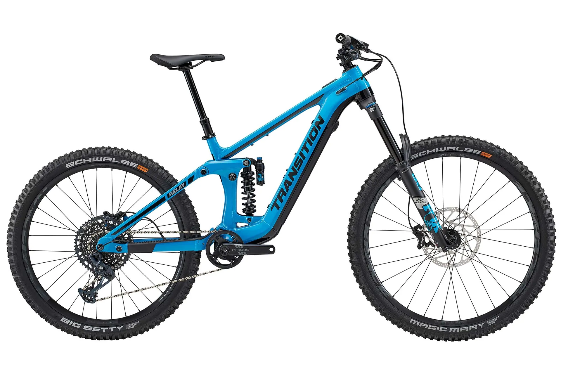 Transition Relay PNW Alloy GX Electric Bike 2023 Blue
