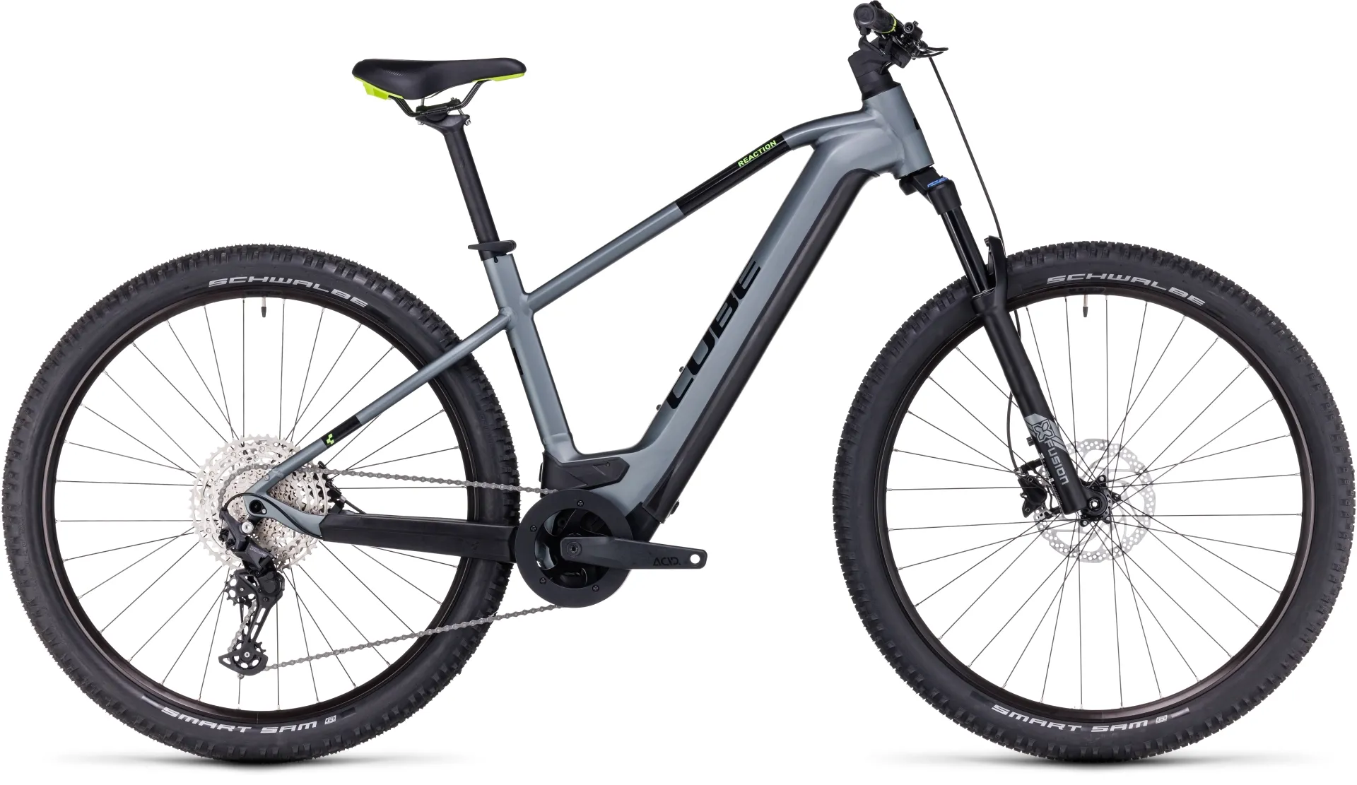 Cube Reaction Hybrid Pro 750 Electric Bike 2024 Flash Grey/Green