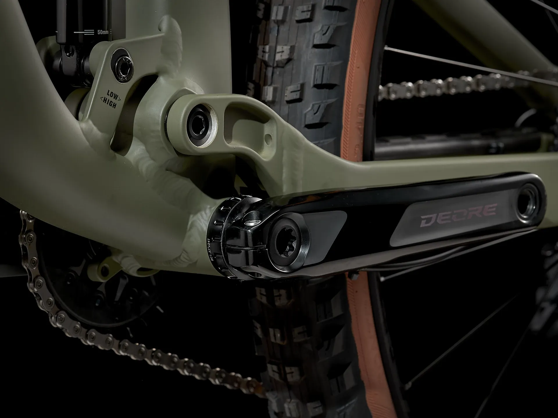 Trek Top Fuel 8 Mountain Bike 2023 Matte Olive Grey